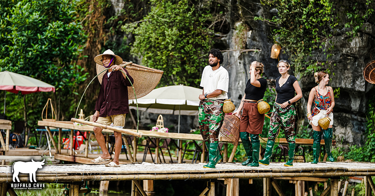 Buffalo cave tours - I am a farmer - Vietnam authentic eco tour